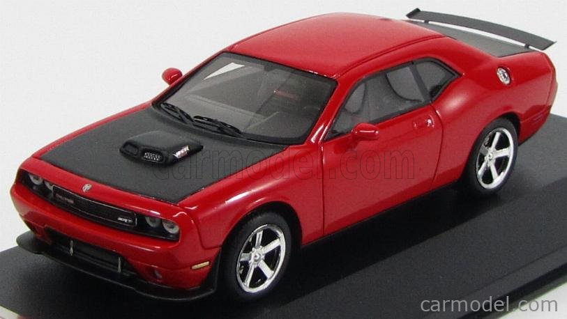 PREMIUM-X PR0032 Scale 1/43 | DODGE CHALLENGER SRT10 2009 RED CARBON BLACK