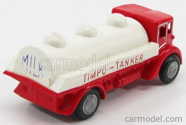 TIMPO PLAST 1A Masstab: 1/50 | TRUCK TANKER MILK 1948 RED WHITE