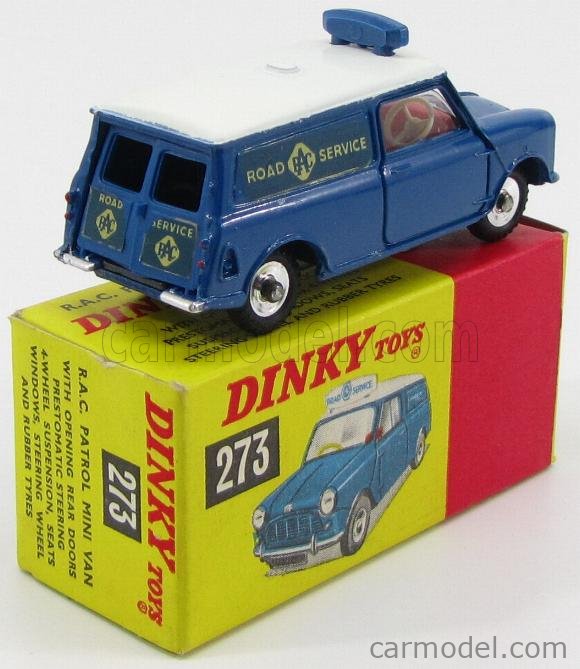 DINKY ENGLAND 273 Scale 1/43 | MINI VAN RAC ROAD SERVICE BLUE WHITE