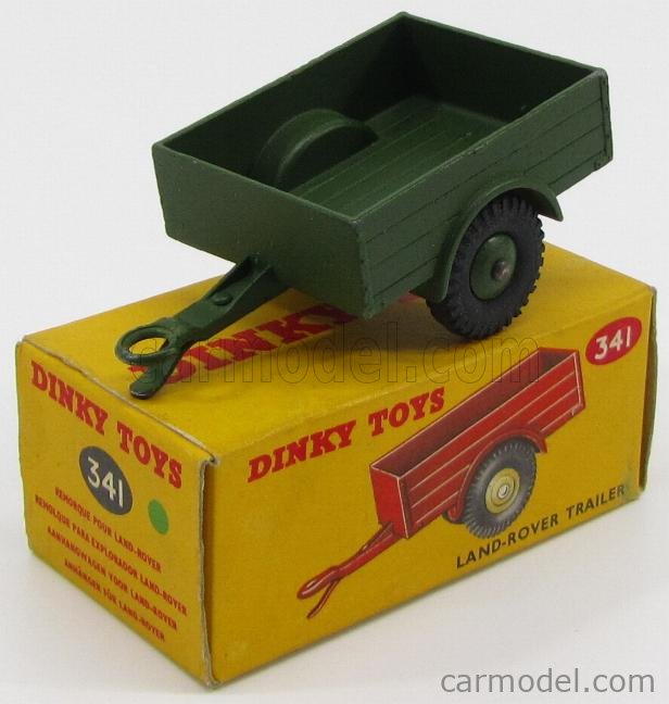 DINKY ENGLAND 341 Scale 1/43 | LAND ROVER LAND TRAILER GREEN