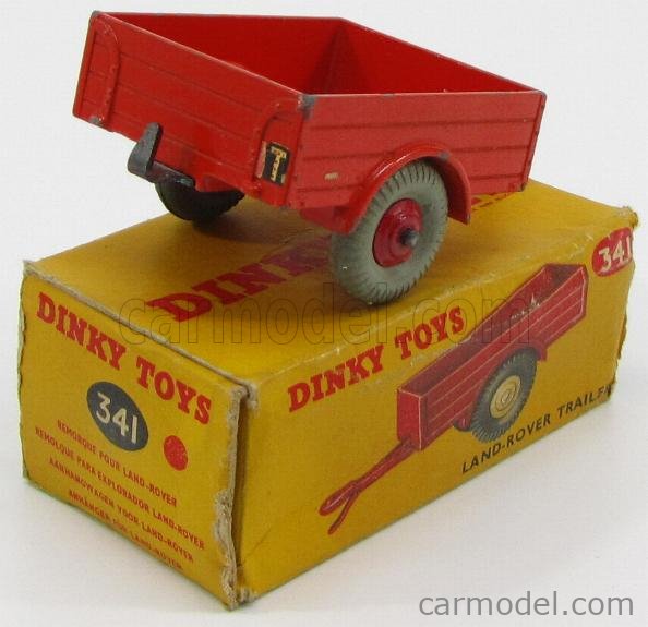 DINKY ENGLAND 341 Scale 1/43 | LAND ROVER LAND TRAILER ORANGE