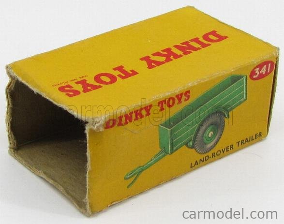 DINKY ENGLAND 341 Scale 1/43 | LAND ROVER LAND TRAILER ORANGE