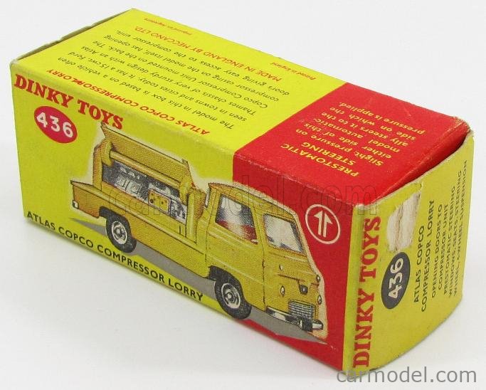DINKY ENGLAND 436 Scale 1/50 | ATLAS COPCO COMPRESSOR LORRY YELLOW