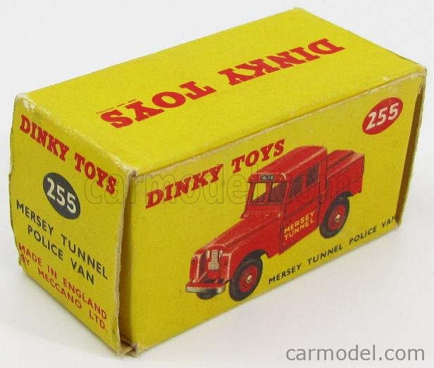 DINKY ENGLAND 255 Scale 1/43 | LAND ROVER LAND MERSEY TUNNEL POLICE VAN RED