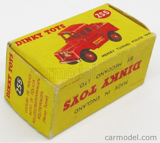 DINKY ENGLAND 255 Scale 1/43 | LAND ROVER LAND MERSEY TUNNEL POLICE VAN RED