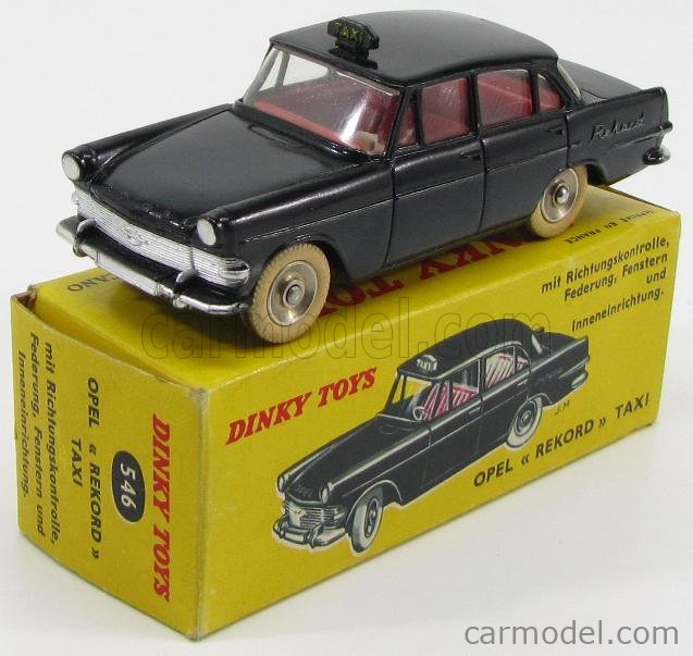 DINKY FRANCE 546 Escala 1/43 | OPEL REKORD TAXI BLACK
