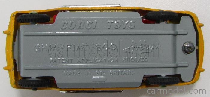 CORGI 242 Scale 1/43 | FIAT 600 GHIA JOLLY YELLOW