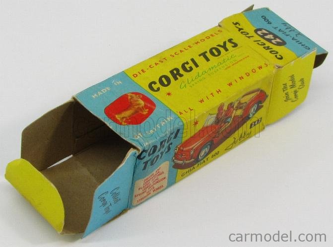 CORGI 242 Scale 1/43 | FIAT 600 GHIA JOLLY YELLOW