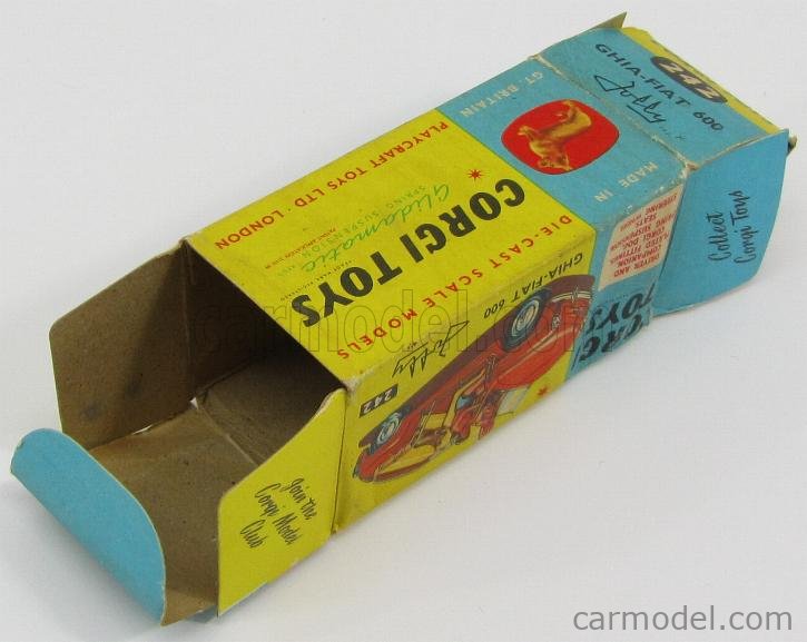 CORGI 242 Scale 1/43 | FIAT 600 GHIA JOLLY YELLOW