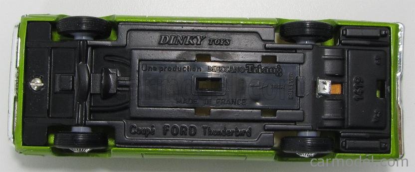 DINKY FRANCE 1419 Scale 1/43 | FORD USA THUNDERBIND COUPE WITH SIGN ...