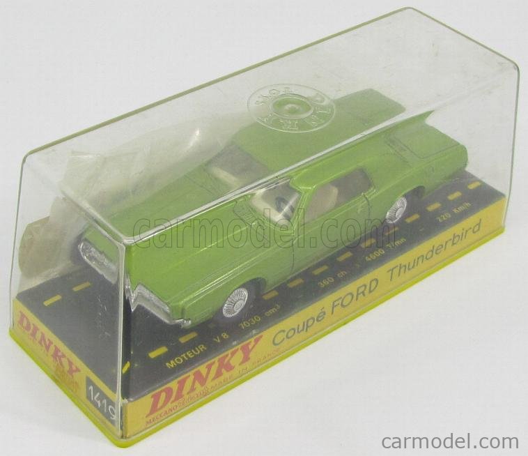 DINKY FRANCE 1419 Masstab: 1/43 | FORD USA THUNDERBIND COUPE WITH SIGN ...