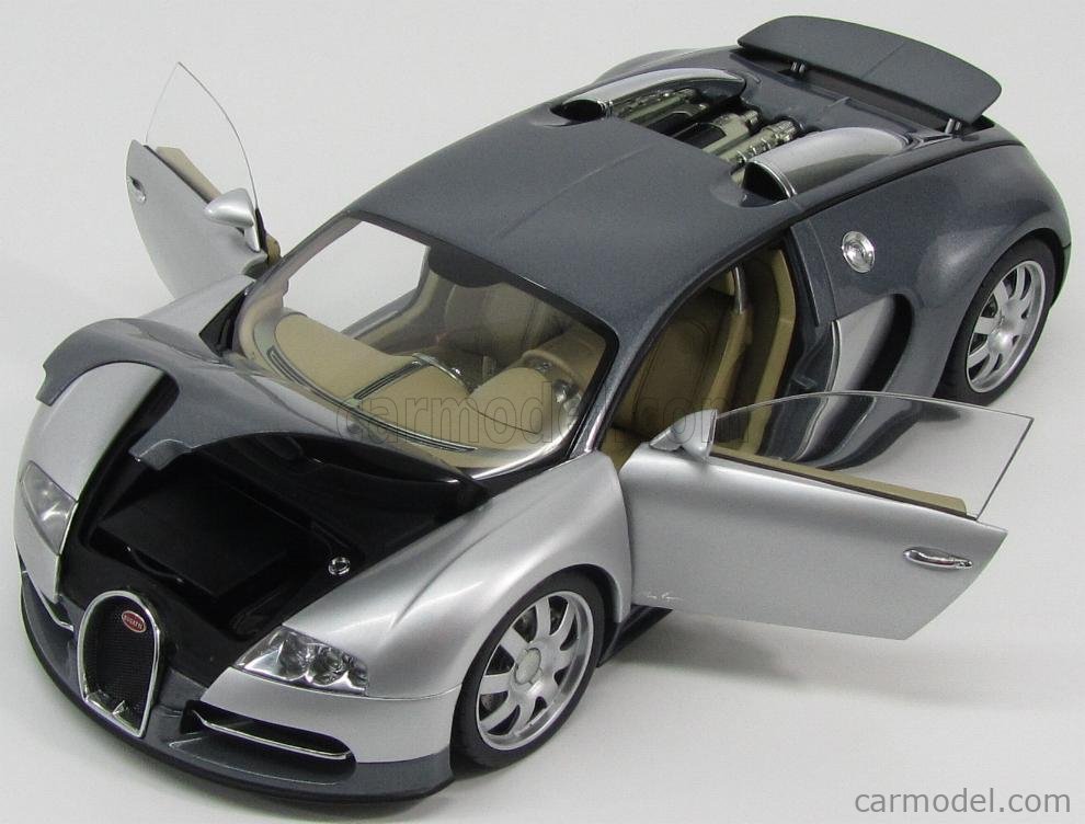 AUTOART 70902 Scale 1/18 | BUGATTI EB16.4 VEYRON 2009 2 TONE GREY MET