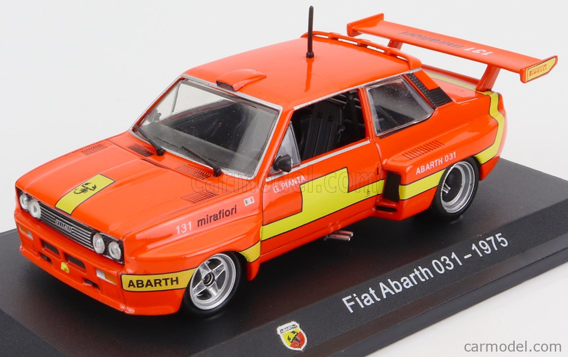 EDICOLA ABACOL039 Scale 1/43 | FIAT 131 ABARTH 031 1975 B.PIANTA ORANGE