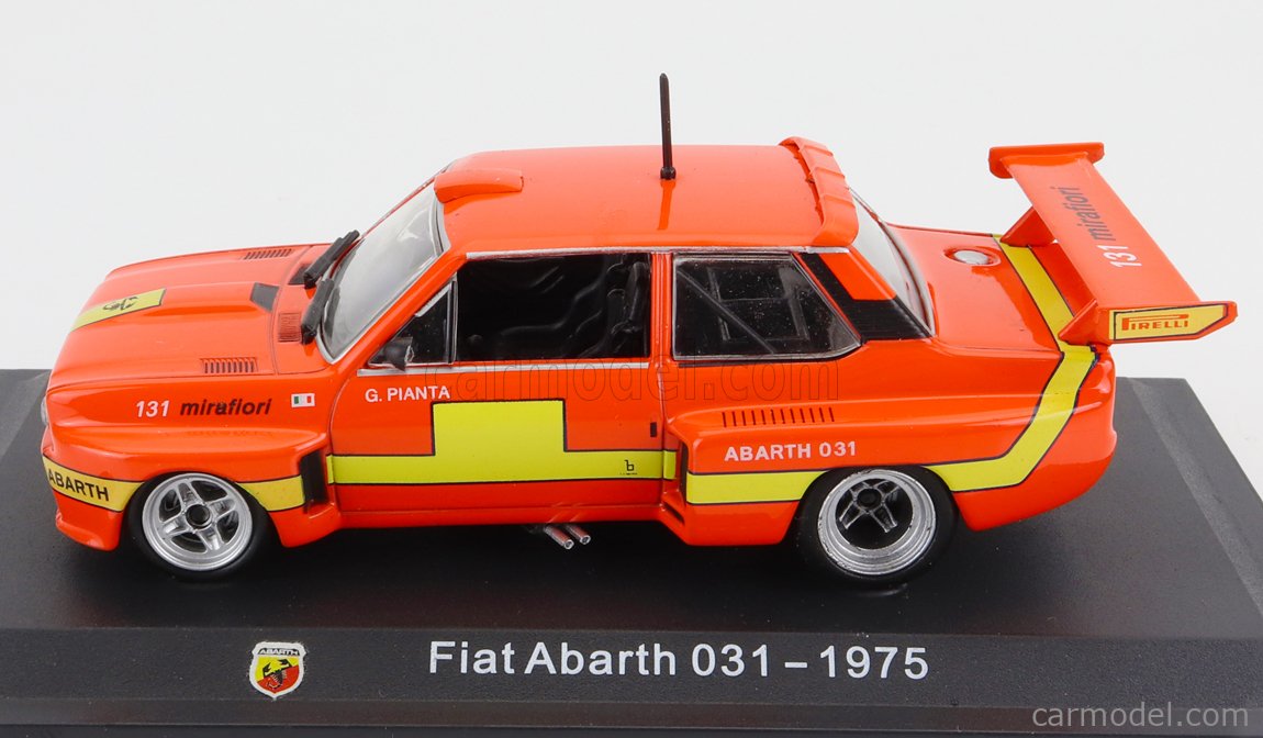 EDICOLA ABACOL039 Scale 1/43 | FIAT 131 ABARTH 031 1975 B.PIANTA ORANGE