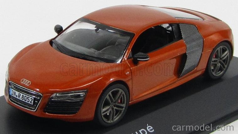 SCHUCO 5011218413 Scale 1/43 | AUDI R8 COUPE 2010 SAMOA ORANGE MET