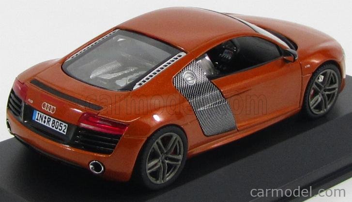 SCHUCO 5011218413 Scale 1/43 | AUDI R8 COUPE 2010 SAMOA ORANGE MET