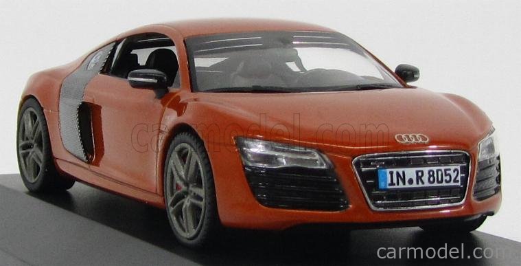 SCHUCO 5011218413 Scale 1/43 | AUDI R8 COUPE 2010 SAMOA ORANGE MET