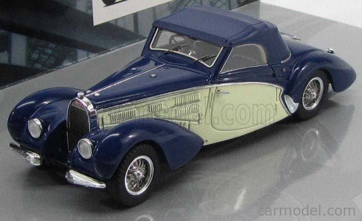 MINICHAMPS 437110130 Scale 1/43 | BUGATTI TYPE 57C ARAVIS CABRIOLET SOFT TOP CLOSED 2-DOOR 1939 ...