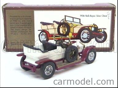 MATCHBOX Y10 Scale 1/43 | ROLLS ROYCE SILVER GHOST 1906 WHITE RED MET
