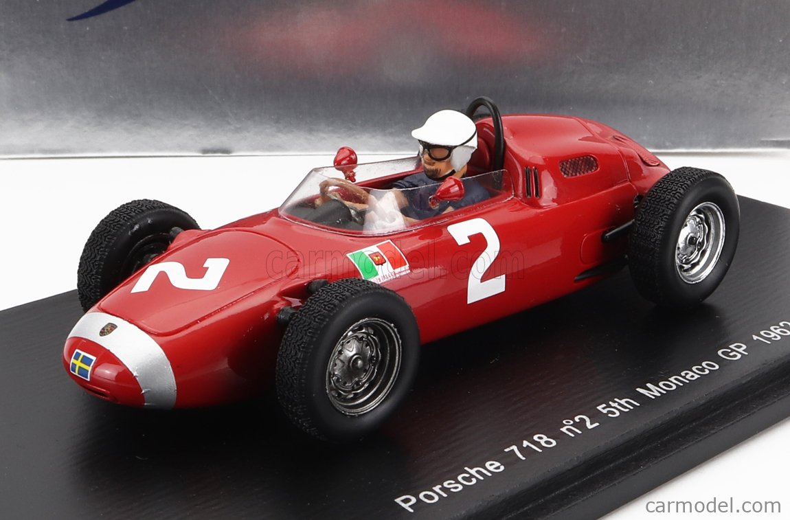 SPARK-MODEL S1860 Scale 1/43 | PORSCHE F1 718 N 2 MONACO GP 1962 JO ...