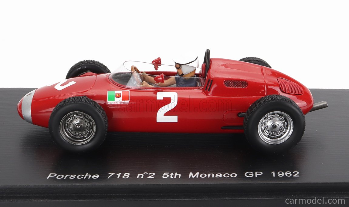 SPARK-MODEL S1860 Scale 1/43 | PORSCHE F1 718 N 2 MONACO GP 1962 JO ...