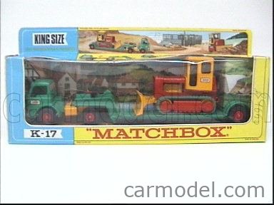 MATCHBOX K17 Escala 1/50 | FORD USA LOW LOADER TRUCK WITH CASE ...