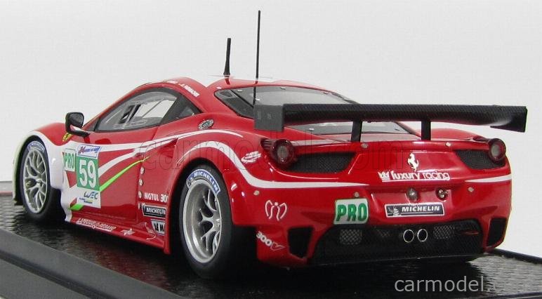 BBR-MODELS BBRC96 Scale 1/43 | FERRARI 458 ITALIA GT2 GTE PRO LUXURY RACING N 59 18th 24h LE ...