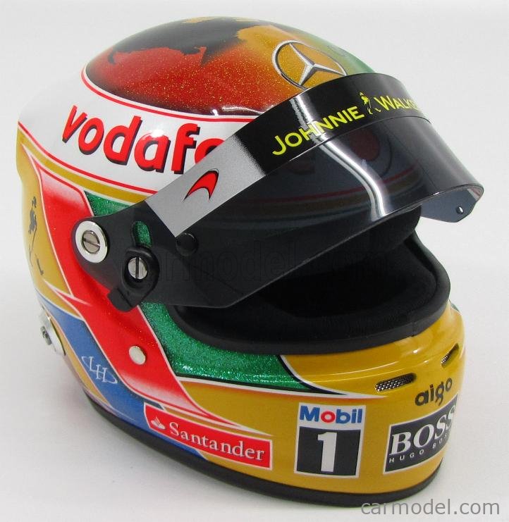 ARAI RACING HAMILTON-IND Scale 1/2 | ARAI HELMET F1 McLAREN GP INDIAN ...