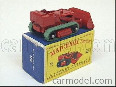 MATCHBOX 58 Scale 1/66 | DROTT EXCAVATOR RED