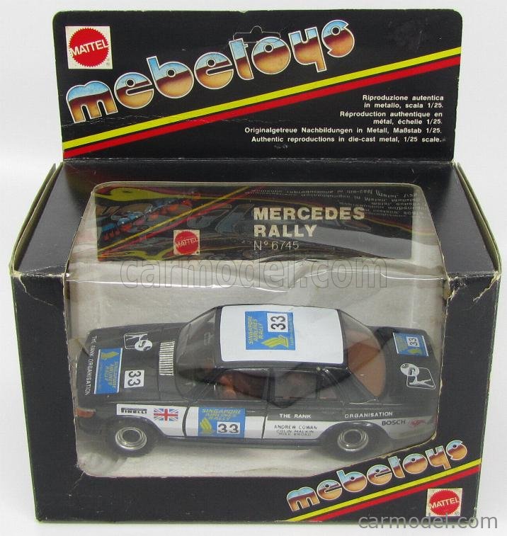 MEBETOYS MATTEL 6745 Masstab: 1/25 | MERCEDES BENZ 280SE N 33 RALLY ...