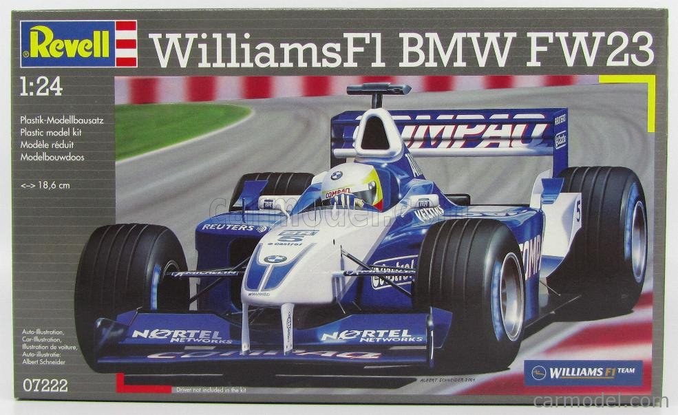 REVELL-KIT 07222 Echelle 1/24 | WILLIAMS F1 BMW FW23 N 5 SEASON 2001 R ...