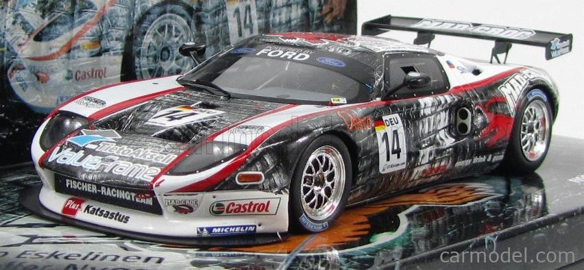 MINICHAMPS 437108414 Scale 1/43 | FORD USA GT40 TEAM RACING FISCHER N 14 FIA GT3 EM BRNO 2010 M ...