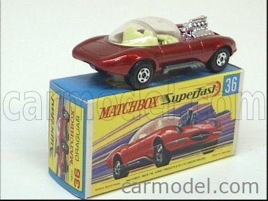 MATCHBOX 36 Scale 1/66 | JAGUAR DRAGUAR RED MET
