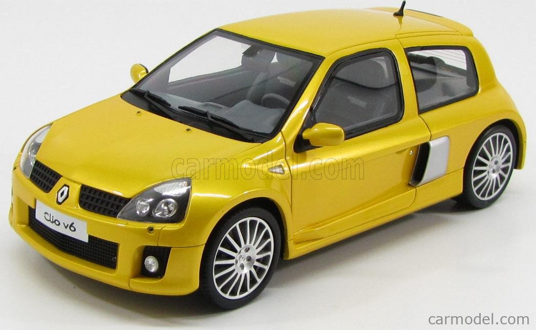 OTTO-MOBILE OT582 Scale 1/18 | RENAULT CLIO SPORT V6 PHASE II 2001 YELLOW