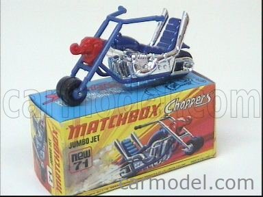 MATCHBOX 71 Scale 1/66 | MATCHBOX CHOPPER JUMBO JET BLUE MET