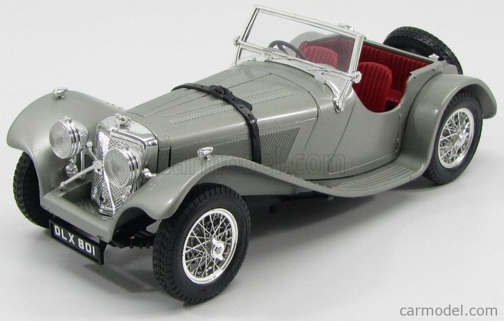 BURAGO 3006 Scale 1 18 JAGUAR SS100 SPIDER 1937 SILVER