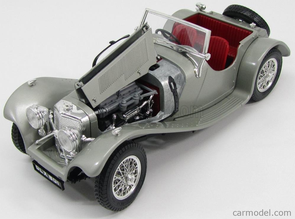 BURAGO 3006 Escala 1 18 JAGUAR SS100 SPIDER 1937 SILVER