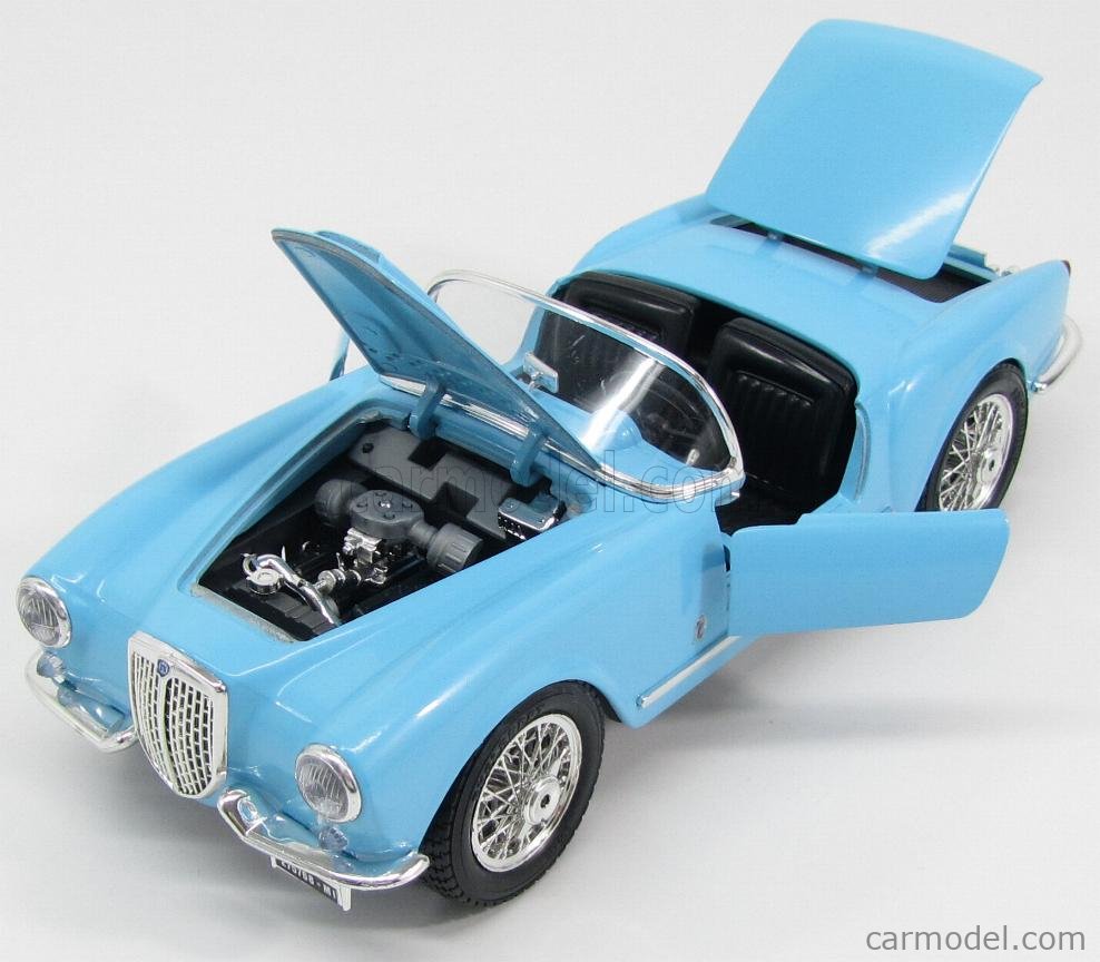BURAGO 3010 Masstab: 1/18 | LANCIA AURELIA B24 SPIDER 1955 LIGHT BLUE