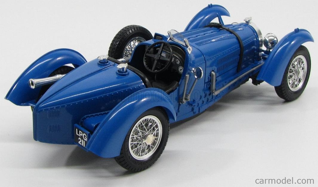 BURAGO 3005 Scala 1/18 | BUGATTI TYPE 59 1934 - WHITE BOX BLUETTE