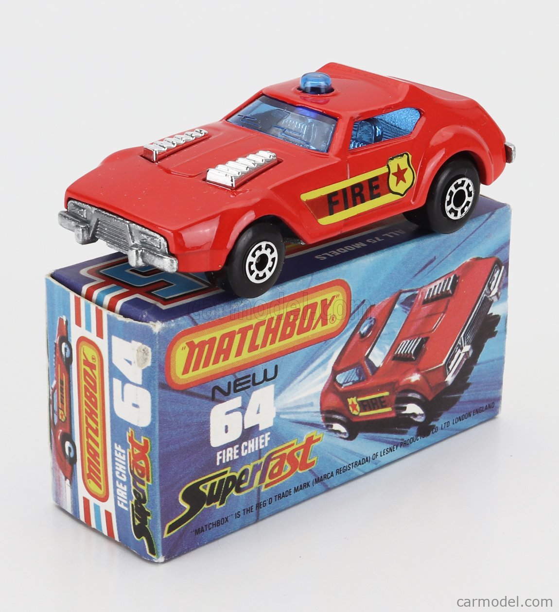 MATCHBOX 64 Escala 1/66 | MATCHBOX FIRE CHIEF RED