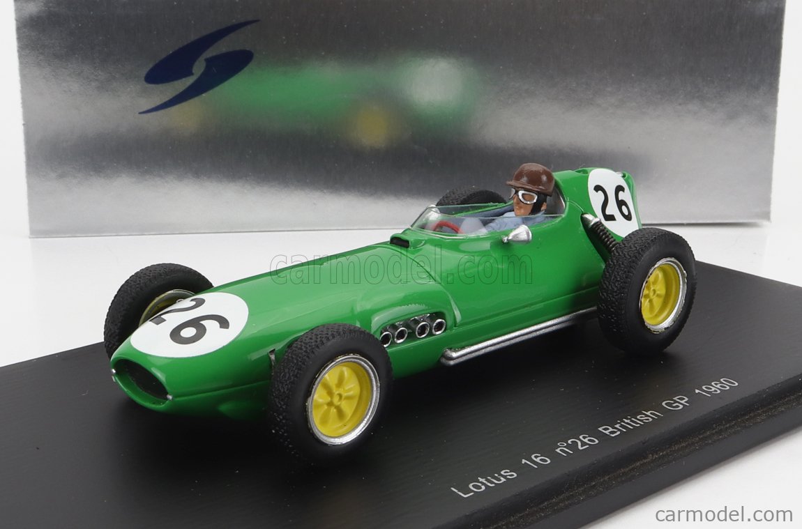 SPARK-MODEL S1822 Scale 1/43 | LOTUS F1 16 N 26 BRITISH GP 1960 DAVID ...