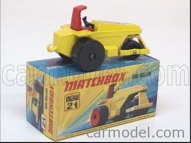 MATCHBOX 21 Scale 1/66 | MATCHBOX ROD ROLLER YELLOW