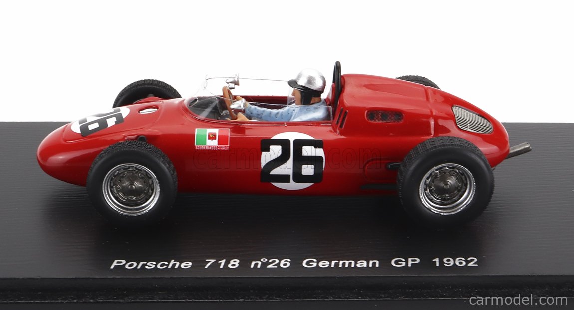 SPARK-MODEL S1863 Scale 1/43 | PORSCHE F1 718 N 26 GERMANY GP 1962 NINO ...