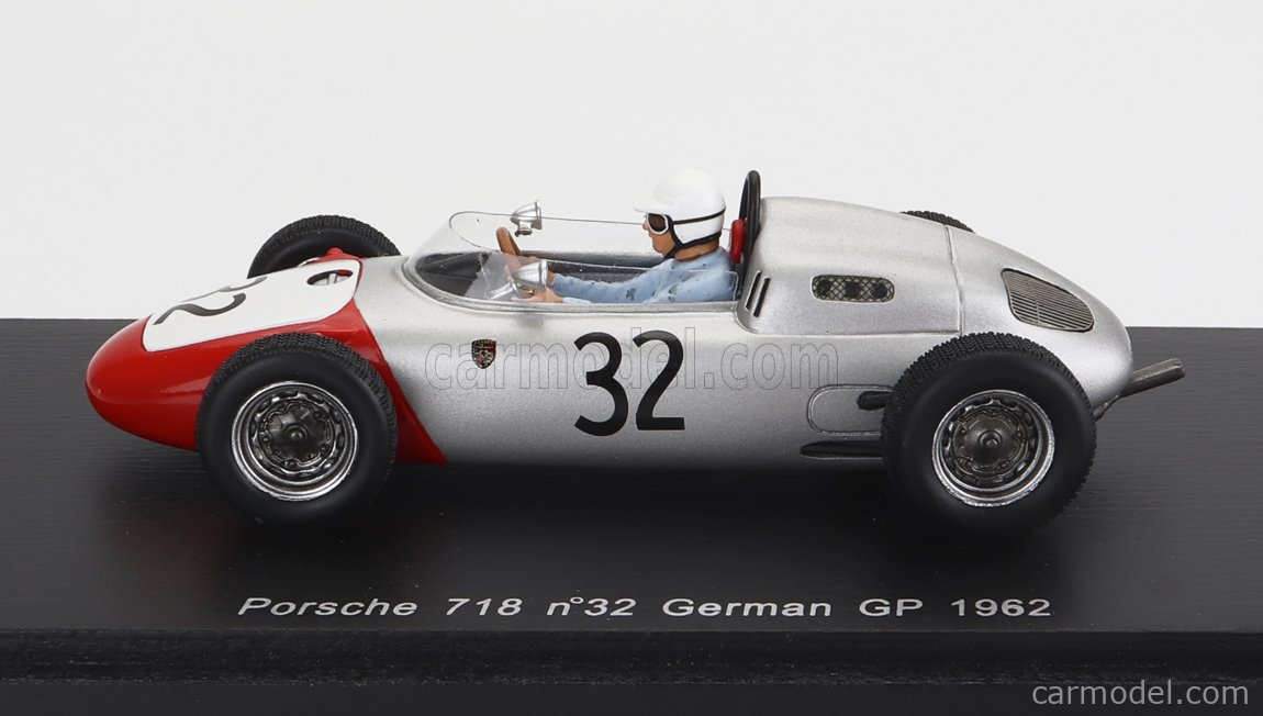 SPARK-MODEL S1864 Scale 1/43 | PORSCHE F1 718 N 26 GERMAN GP 1962 HEINI ...