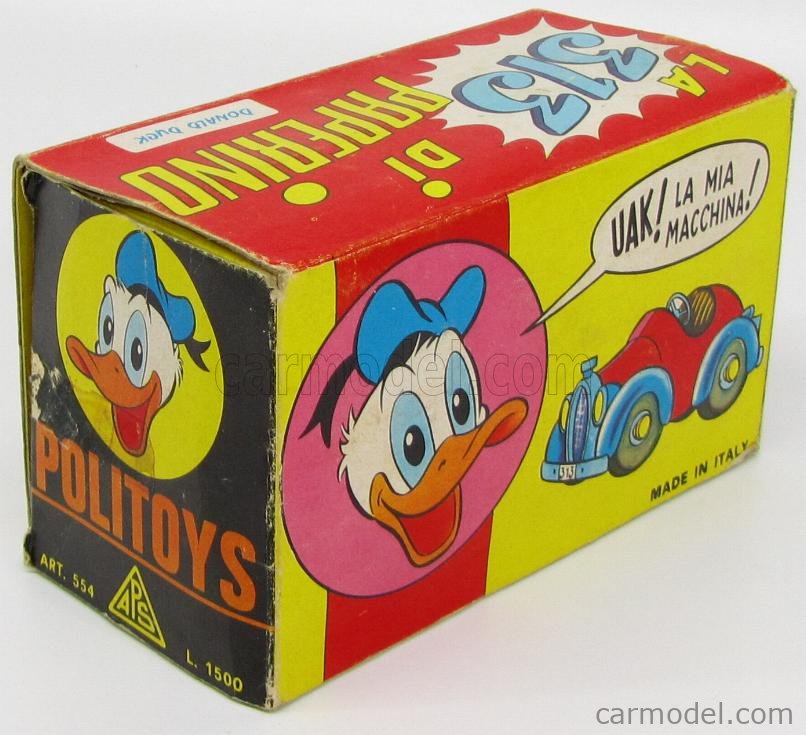 POLITOYS POLISTIL W554 Scale 1/43 | WALT DISNEY AUTO DI PAPERINO ...