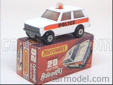MATCHBOX 20 Scale 1/66 | LAND ROVER RANGE POLICE PATROL WHITE