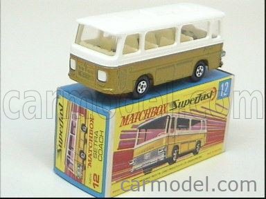 MATCHBOX 12 Scale 1/66 | SETRA AUTOBUS COACH YELLOW MET