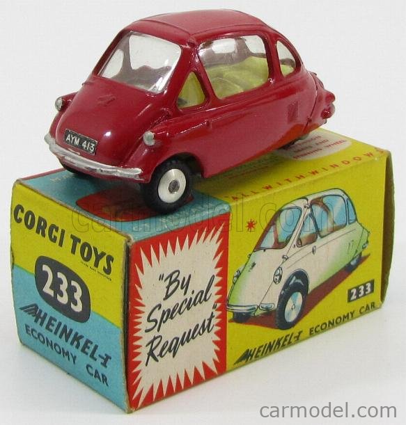 CORGI 233 Scale 1/43 | HEINKEL ECONOMY CAR RED