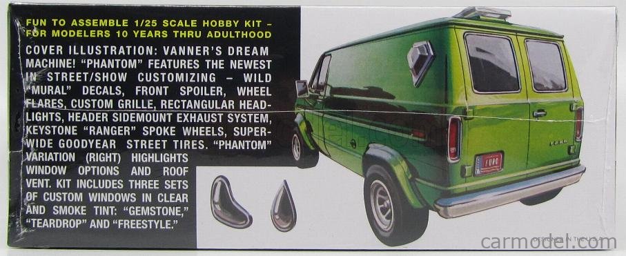 AMT-KIT AMT767/12 Scale 1/25 | FORD USA PHANTOM ECOLINE CUSTOM VAN 1976