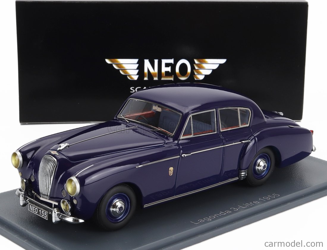 NEO SCALE MODELS NEO45155 Scale 1/43 | LAGONDA 3-LITRE 4-DOOR 1955 BLUE ...